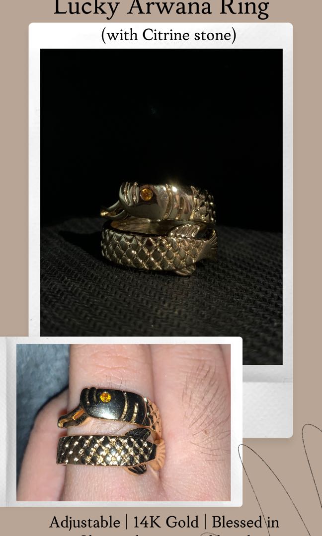 Lucky Arwana Ring, Women's Fashion, Jewelry & Organizers, Rings on ...