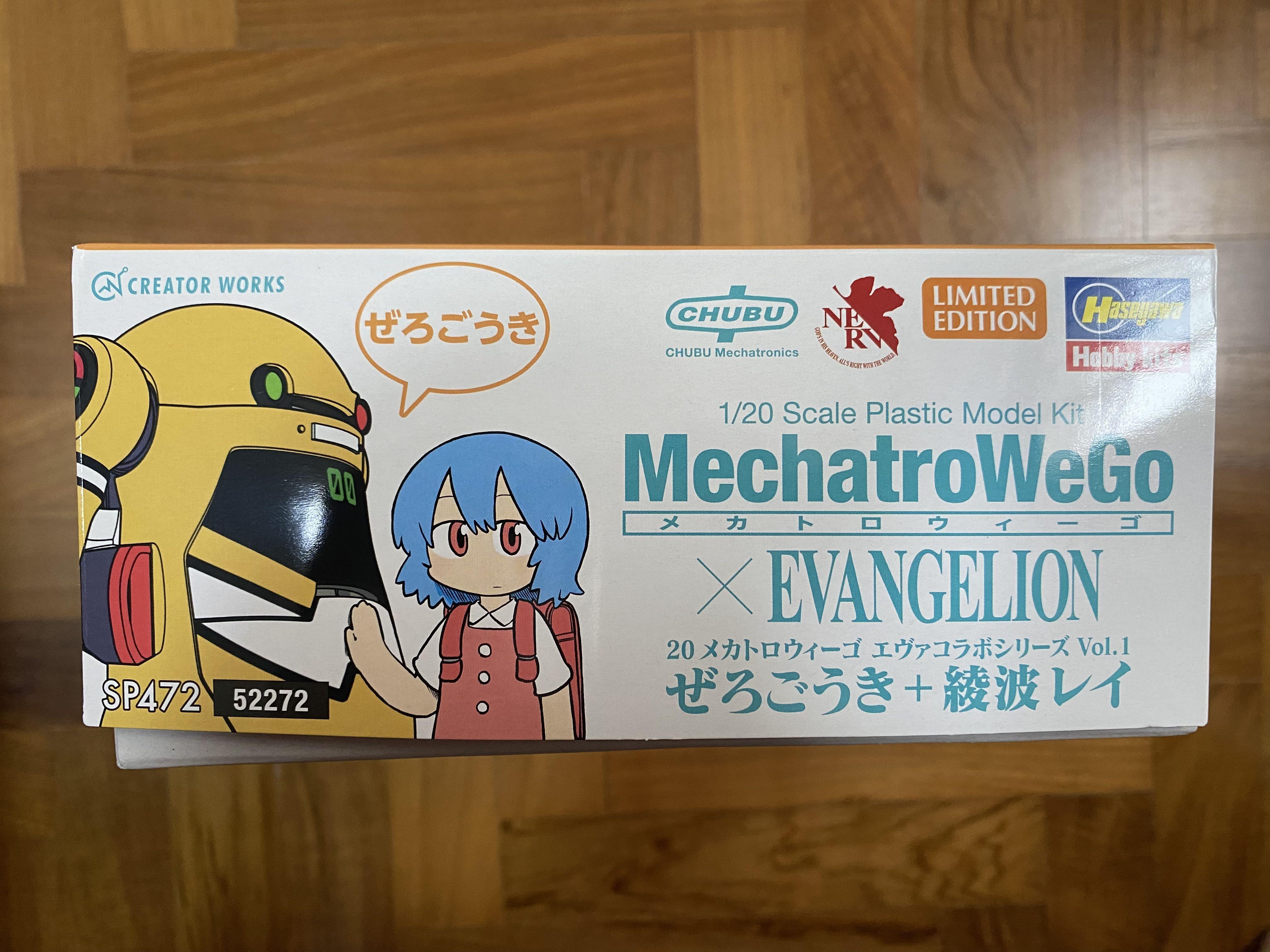 Mechatro Wego X Evangelion Zerogouki & Ayanami Rei Model Kit, Hobbies ...