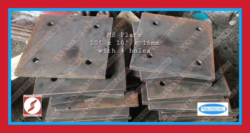 MS plate or Baseplate with 4 holes, Commercial & Industrial ...