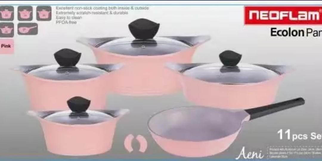 Neoflam Cooking set 11 piece, Furniture & Home Living, Kitchenware ...