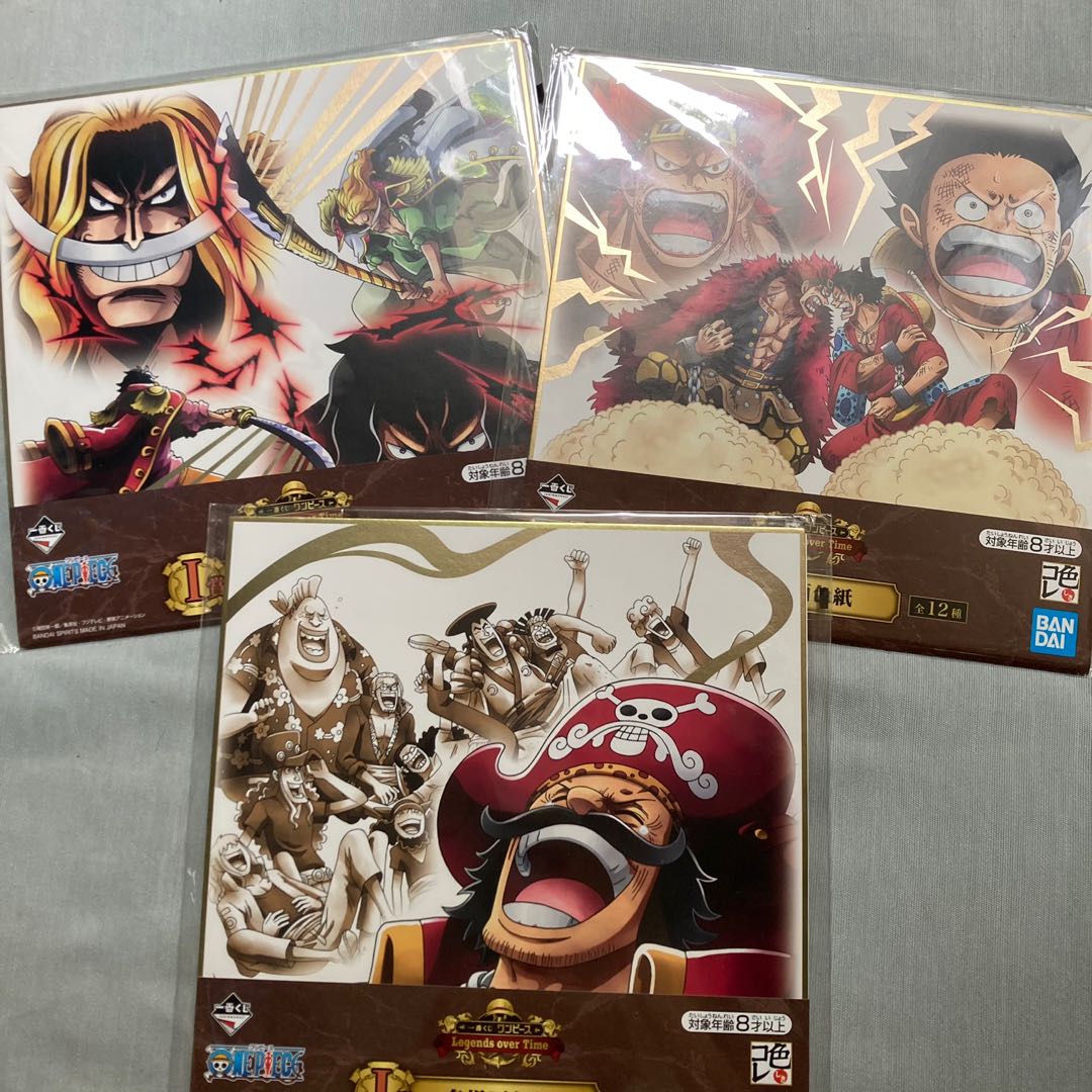One Piece Luffy/Whitebeard/Roger Shikishi/Cardboard Display, Hobbies ...