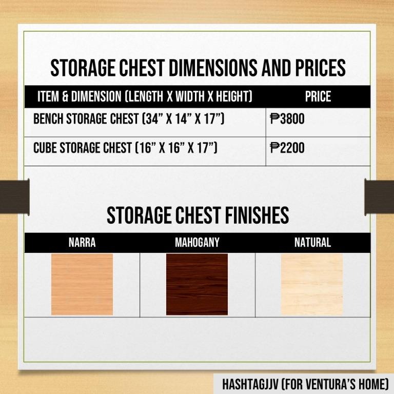 Palochina Storage Bench, Chest and Cube, Furniture & Home Living, Home ...