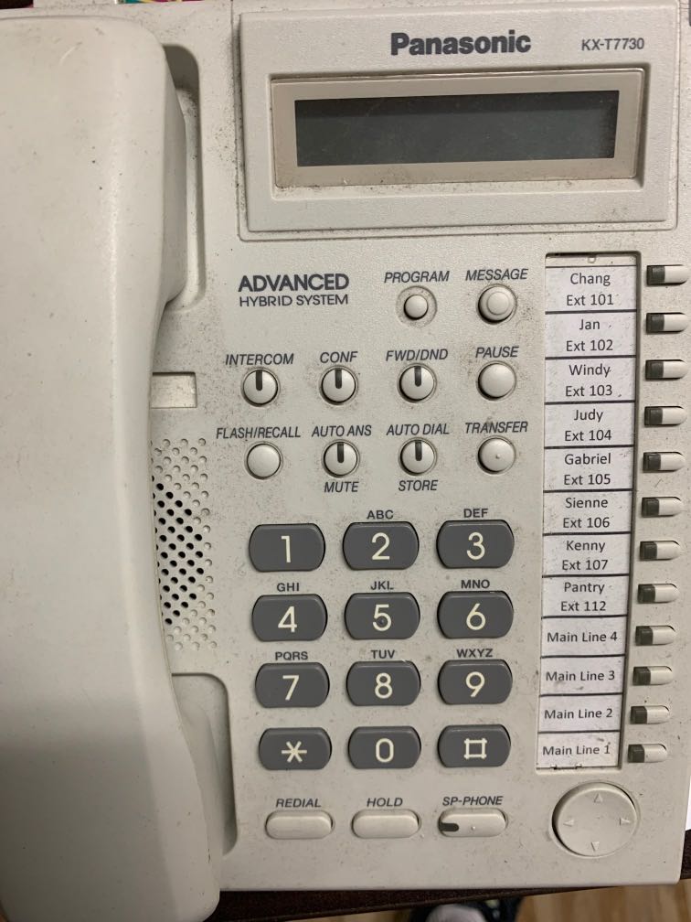 Panasonic kx-t7730, Computers & Tech, Office & Business Technology on Carousell