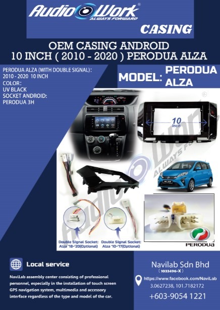Perodua Alza 18-20 10" Android Player Casing (Double Signal), Auto ...