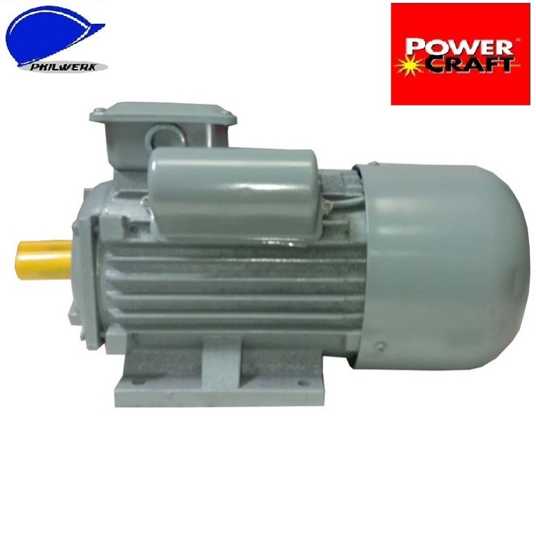 PowerCraft Electric Motor 2HP/1.5KW Single Phase Pure Copper Winding ...