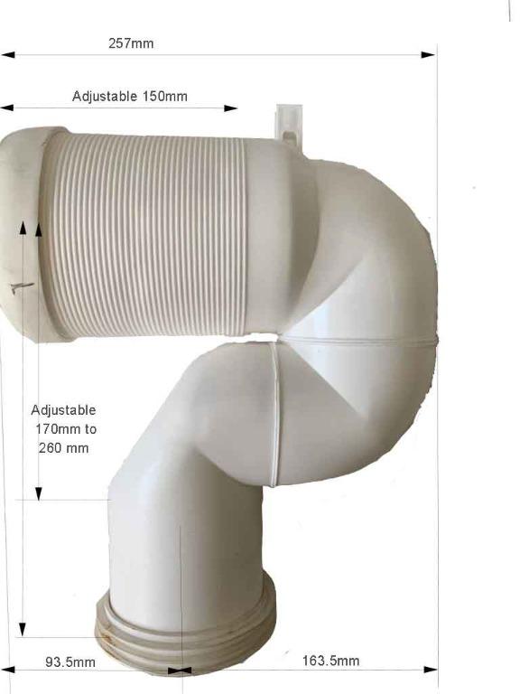 RAK P to S Trap Conversion Bend, WC Connector Collar, Furniture & Home ...