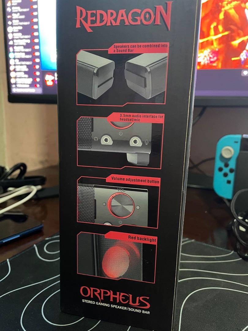 REDRAGON ORPHEUS STEREO GAMING SPEAKER/SOUNDBAR (GS550), Audio ...