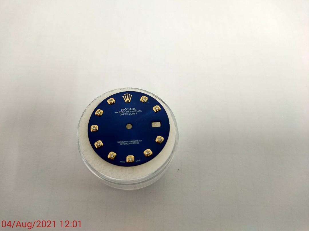 Rolex datejust custom make diamond dial, Luxury, Watches on Carousell