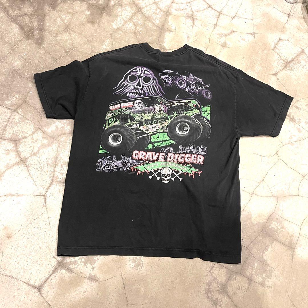 Vintage Grave Digger Tee, Men's Fashion, Tops & Sets, Tshirts & Polo ...