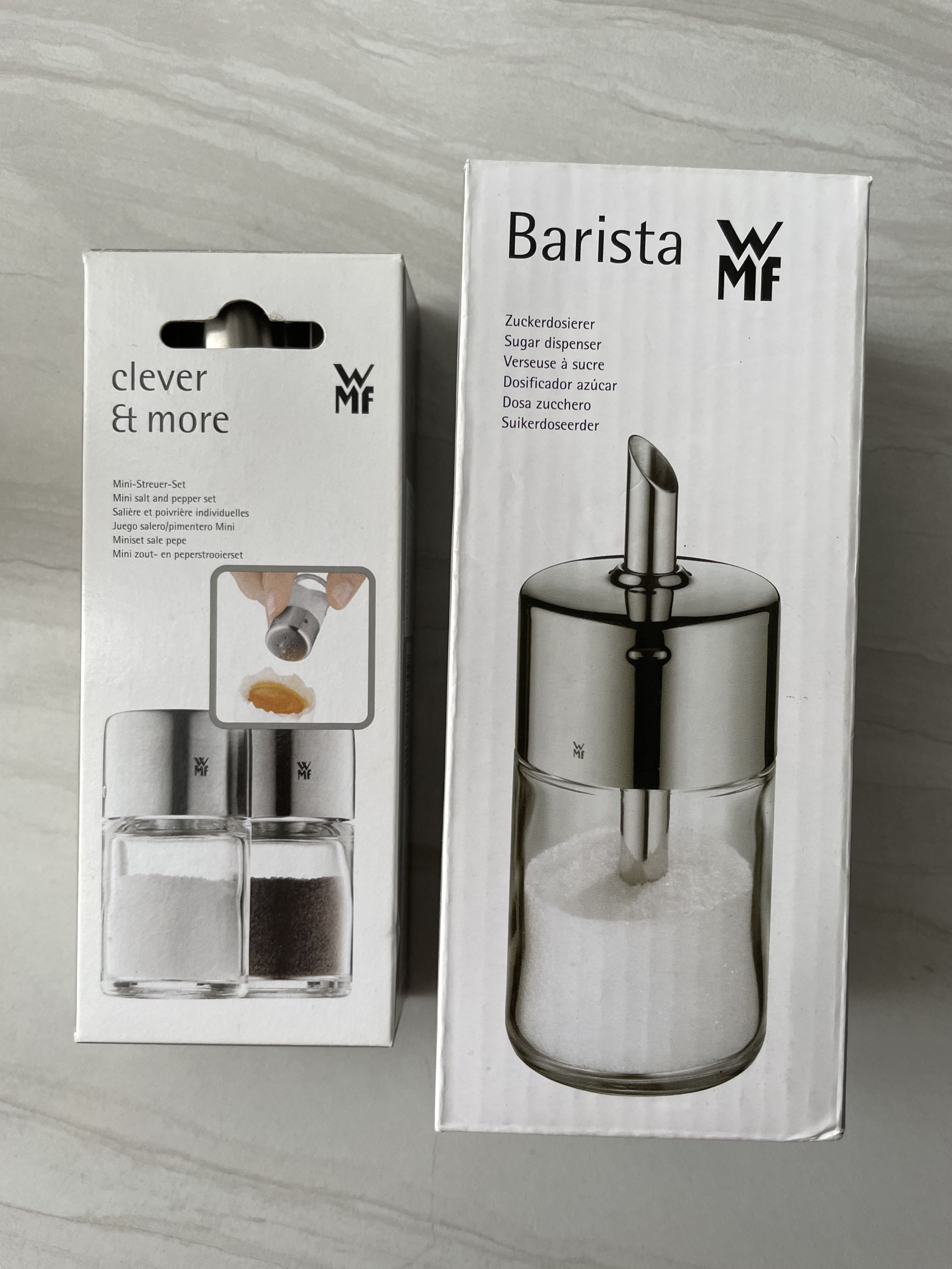 WMF Mini salt and pepper set WMF Sugar Dispenser, TV & Home Appliances ...