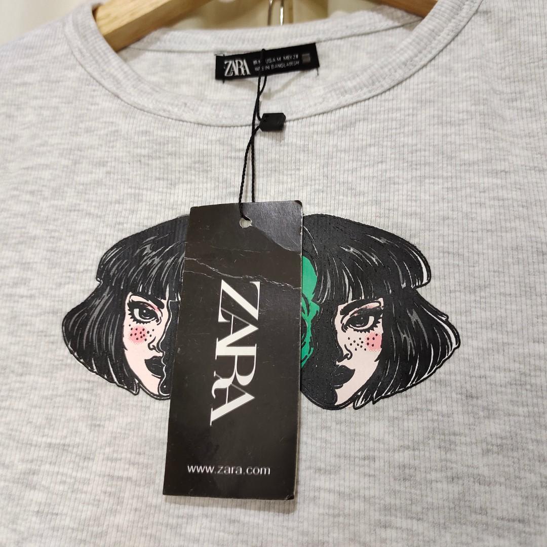 ZARA Alien Crop Top, Women's Fashion, Tops, Others Tops on Carousell