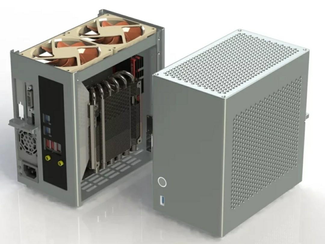ZS A4-DC Version 3 Mini ITX CASE (Gray), Computers & Tech, Desktops on ...
