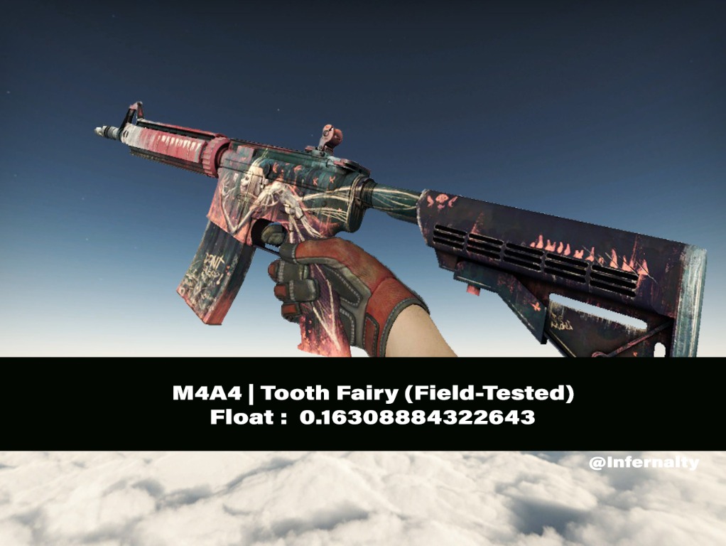 (0.16FV) M4A4 Tooth Fairy FT CSGO SKINS KNIVES, Video Gaming, Gaming ...