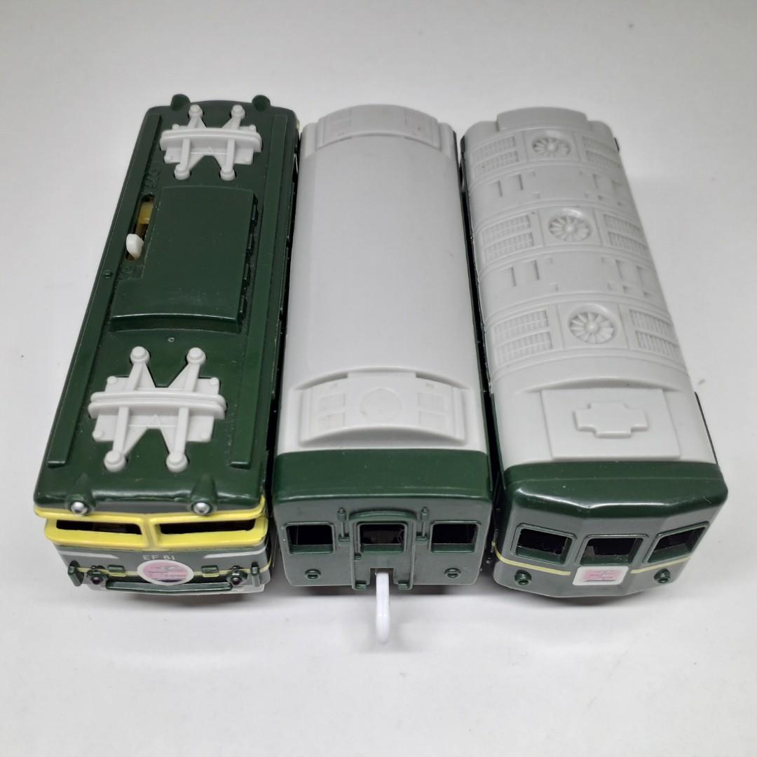 1520 中古 日版 停產Tomy電動 子彈火車 Plarail 東日本 新幹線EF81 寢台電車 JR車頭車尾車卡 一組共3卡 購自日本 ...