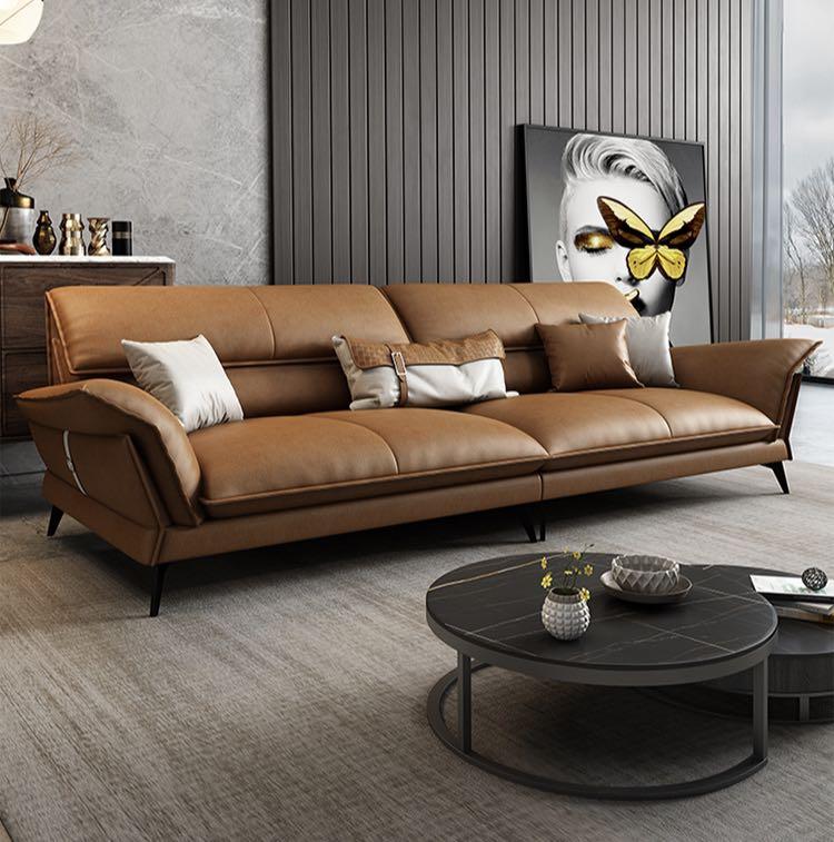 2 seater RUSSO Sofa in Water Repellent Leather-Aire Material WR8159 ...