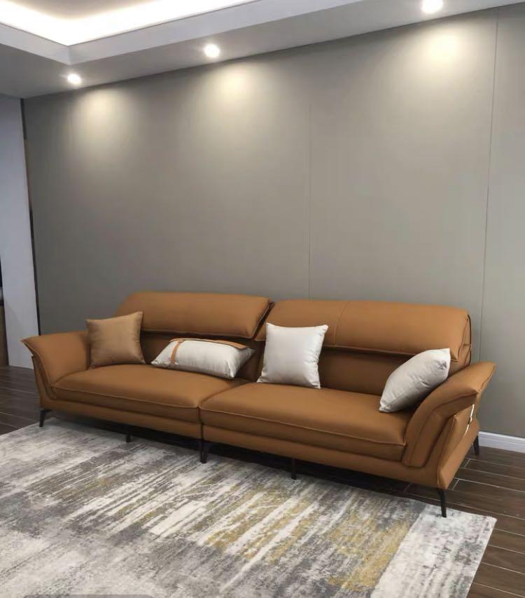 2 seater RUSSO Sofa in Water Repellent Leather-Aire Material WR8159 ...