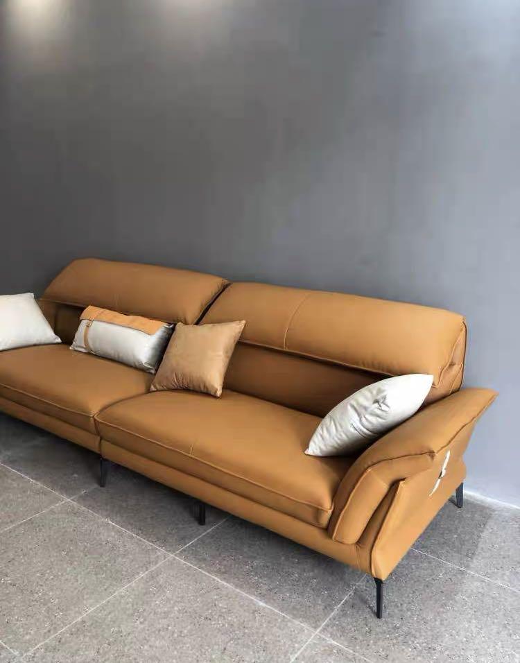 2 seater RUSSO Sofa in Water Repellent Leather-Aire Material WR8159 ...