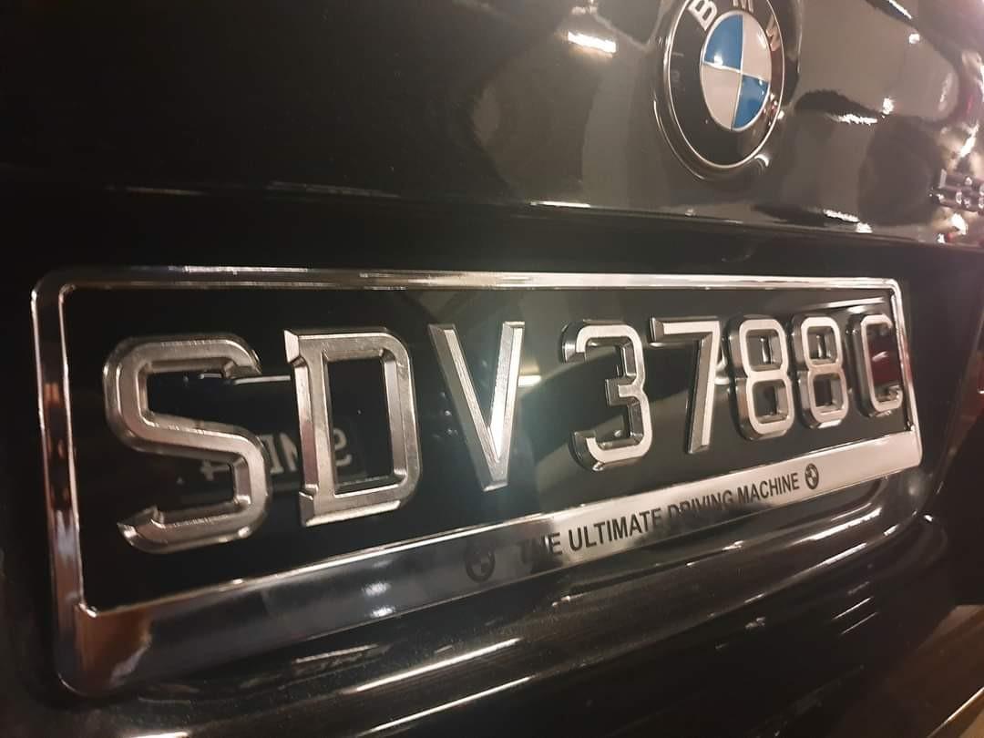 3D Chrome Car License Plate, Car Accessories, Car Plates on Carousell