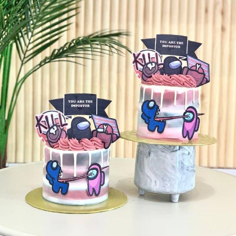 Among Us The Imposter Custom Cake, Food & Drinks, Packaged & Instant ...