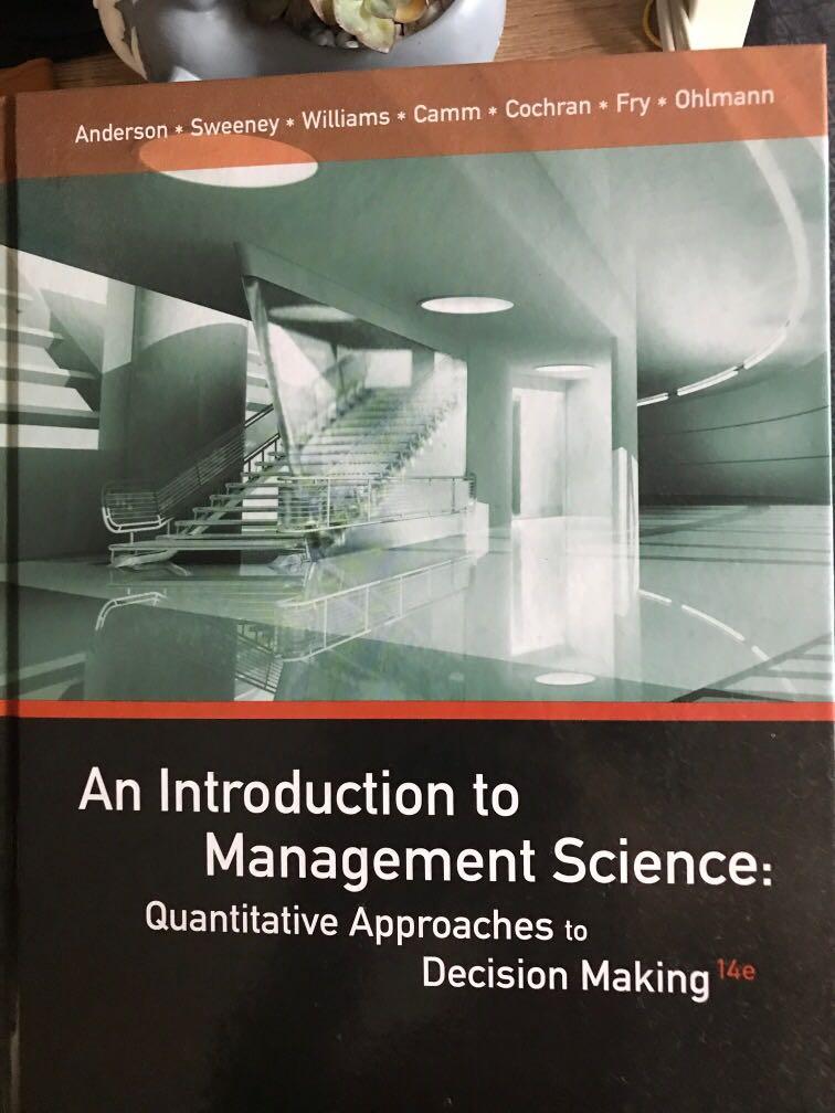 An introduction to Management Science 14th Edition, Hobbies & Toys ...