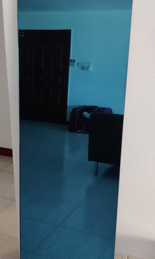 Big blue tinted miror, Furniture & Home Living, Home Decor, Mirrors on ...