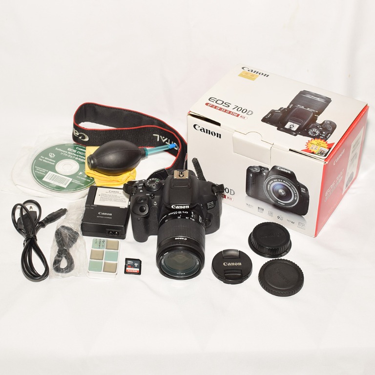 Canon DSLR EOS 700D & 18-55mm AF IS STM lens (Complete box package ...