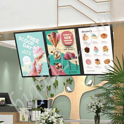 LED TV Lightbox Menu lightbox Magnetic TV Lightbox 60x80cm Ceiling ...