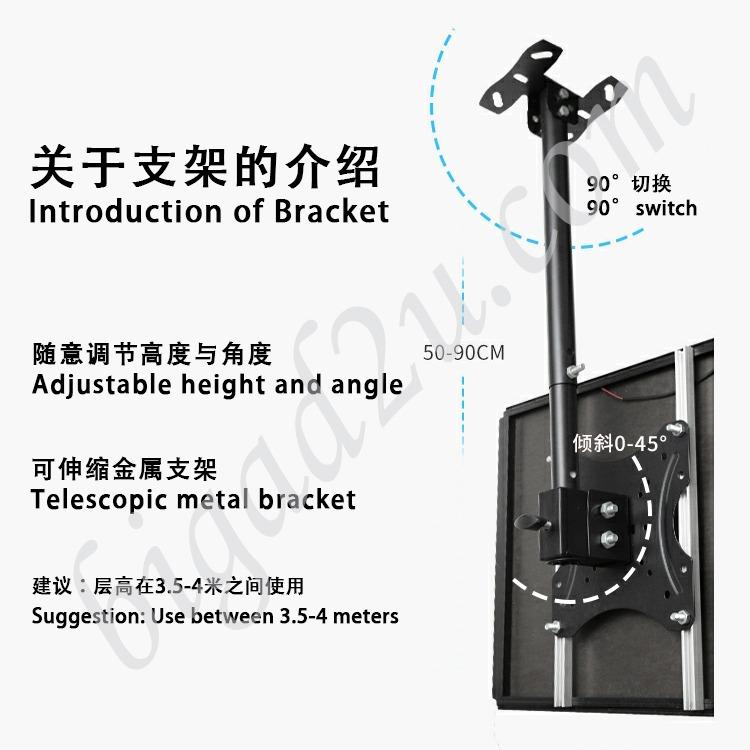 LED TV Lightbox Menu lightbox Magnetic TV Lightbox 60x80cm Ceiling ...