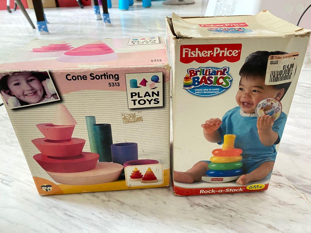 Cone Sorting and rock a stack, Babies & Kids, Infant Playtime on Carousell