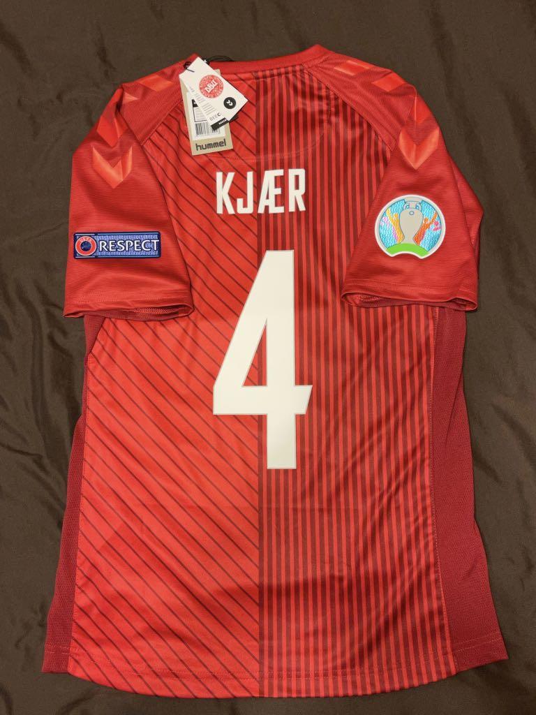 DENMARK HUMMEL AUTHENTIC THIRD KIT EURO 2020 JERSEY - KJÆR PLAYERS ...