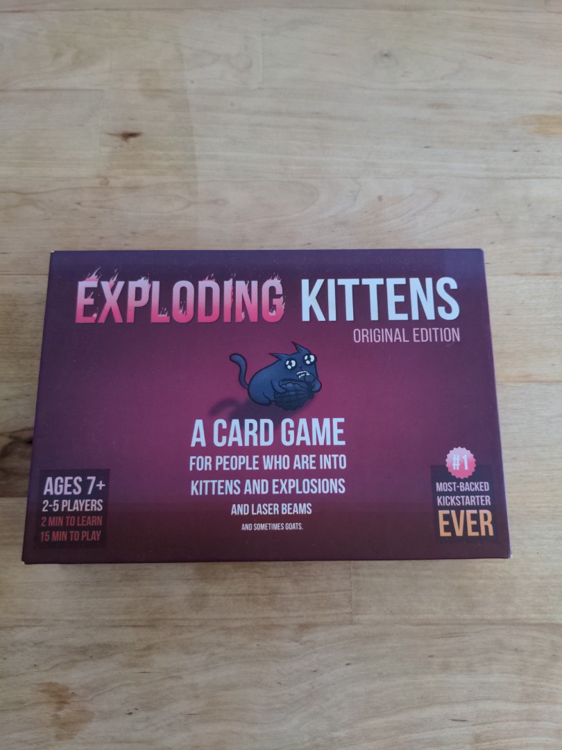 Exploding kittens board game, Hobbies & Toys, Toys & Games on Carousell