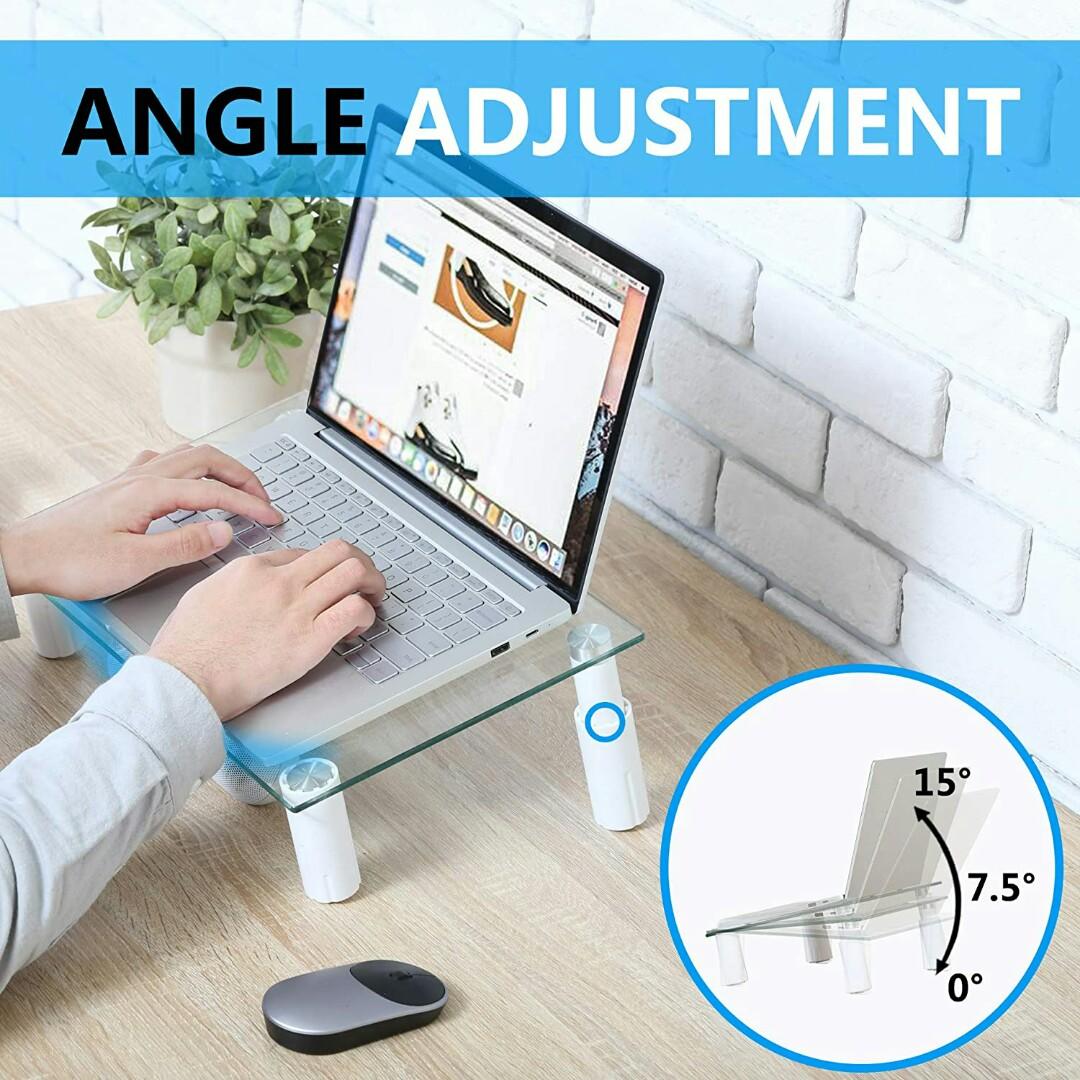 FITUEYES Computer Monitor Riser Height and Angle Adjustable Laptop ...