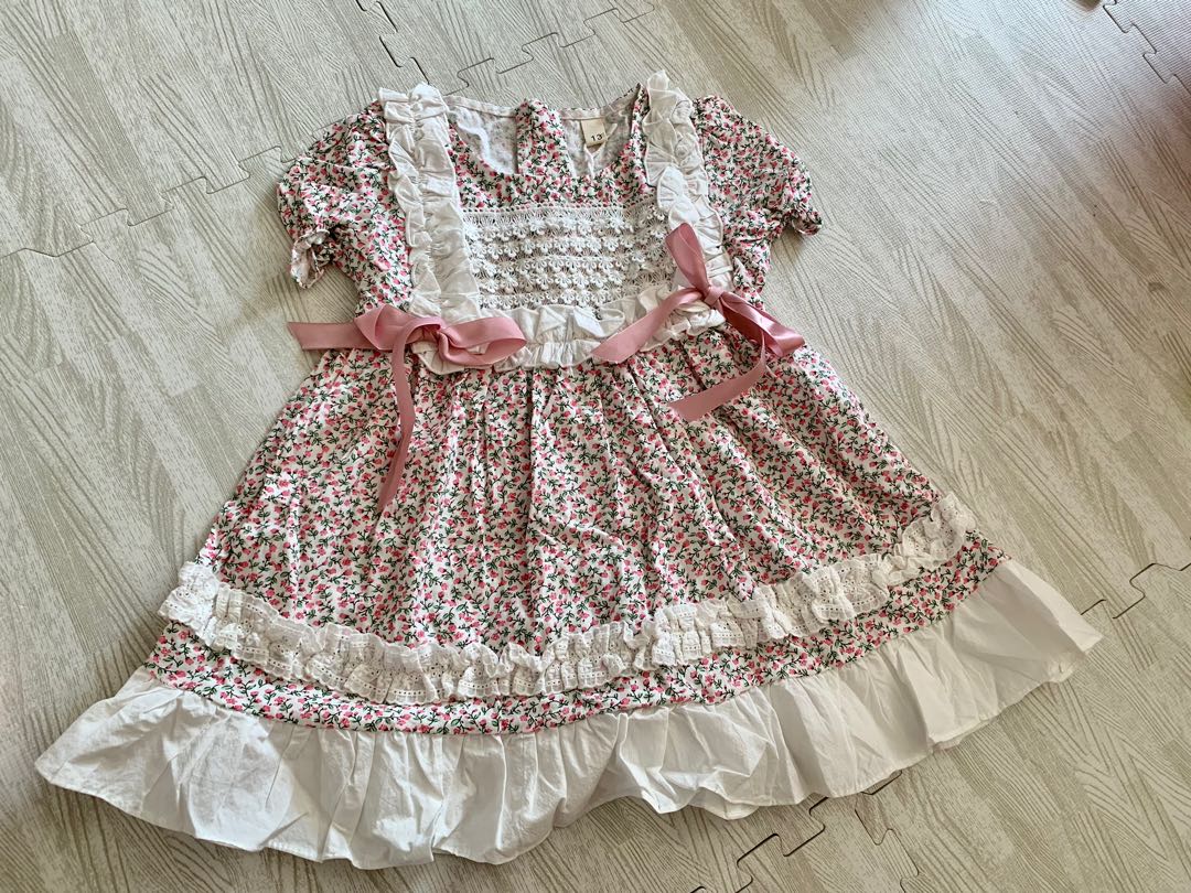 Floral Dress, Lolita Dress, Babies & Kids, Babies & Kids Fashion on ...