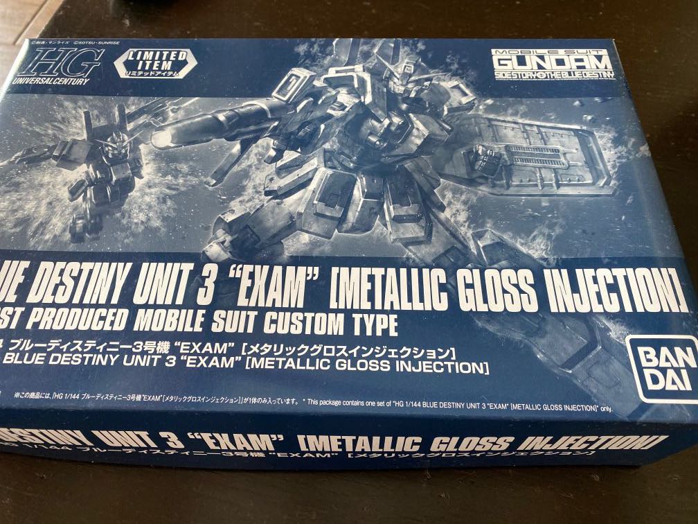 HG 1/144 blue destiny unit 3 Exam metallic gloss injection RX-79BD ...