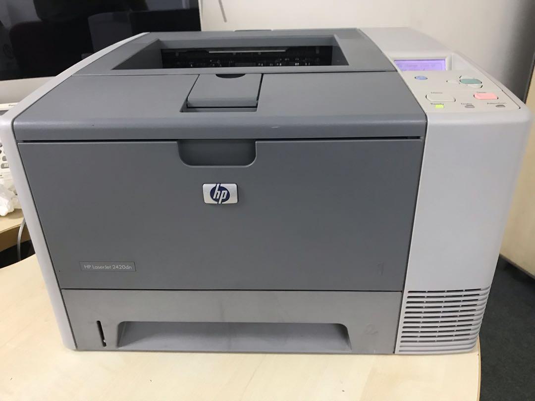 HP LaserJet 2420DN (Double Side) Print Black/White Printer, Computers ...
