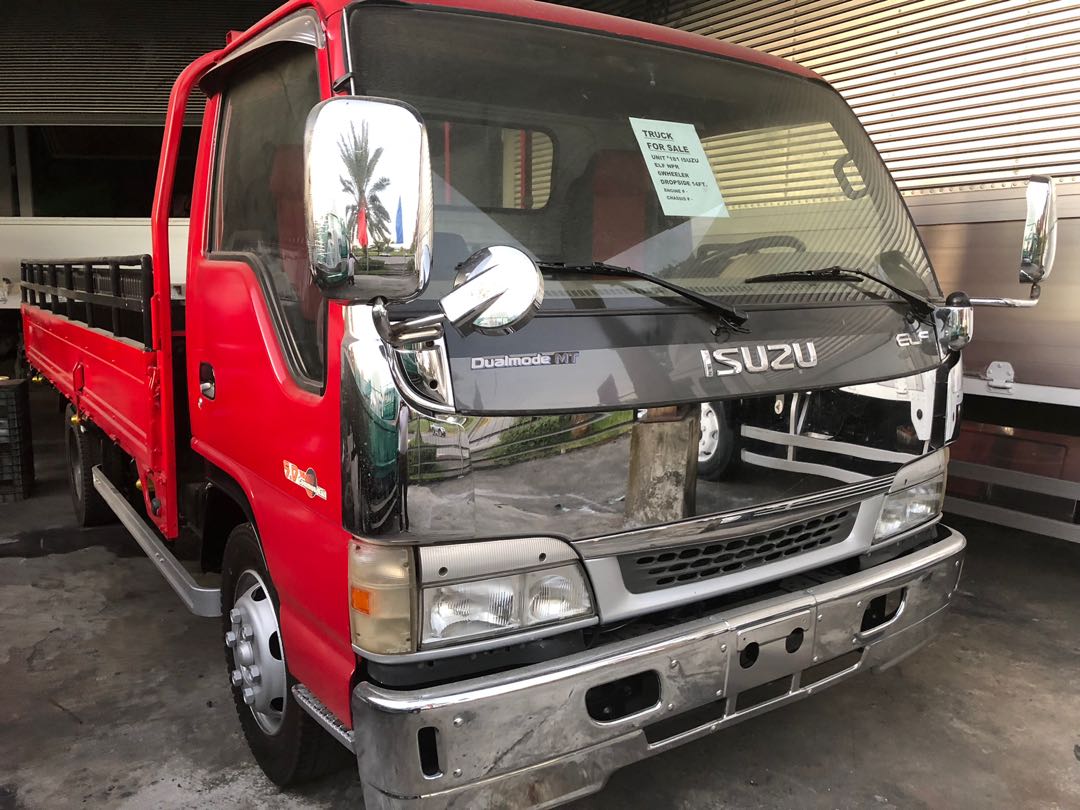 Isuzu elf drop side 14ft 4hl1 6w, Special Vehicles, Heavy Vehicles on ...