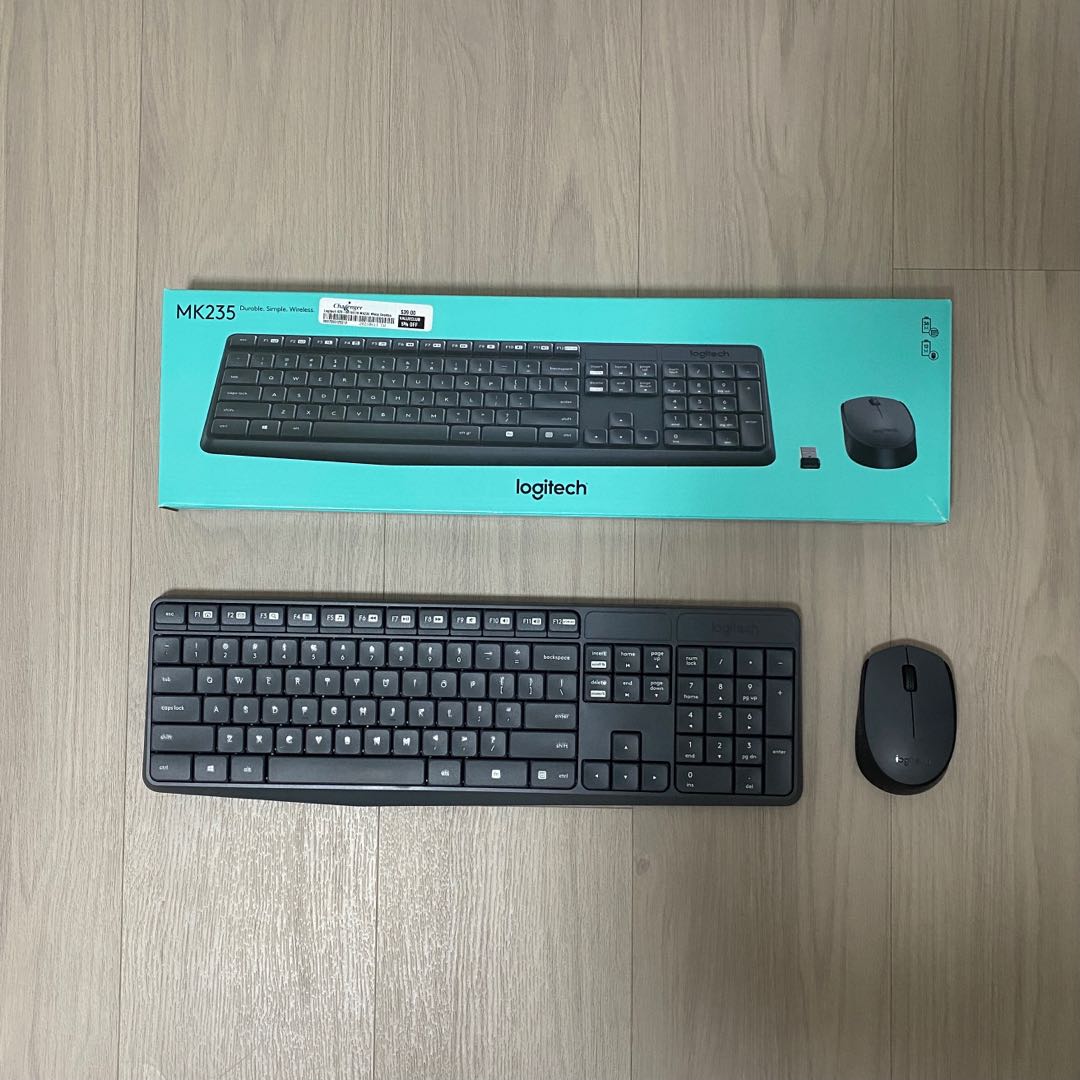 (Brand New) Logitech MK235 Wireless Keyboard and Mice, Computers & Tech, Parts & Accessories ...