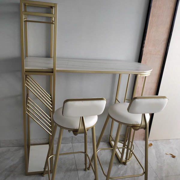 Marble bar counter table, Furniture & Home Living, Furniture, Tables ...
