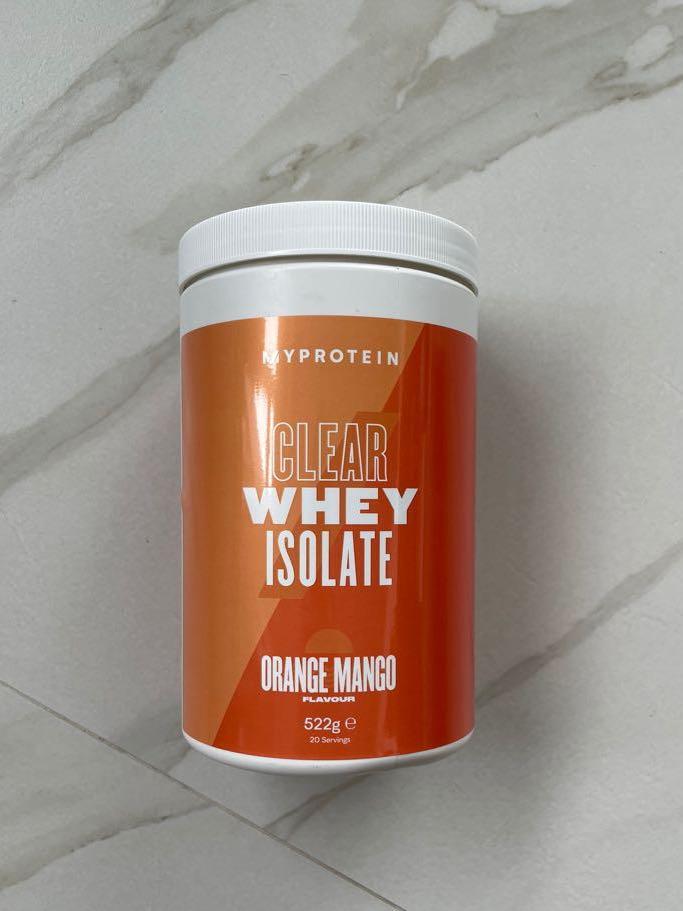 Myprotein 全新 Clear Whey Isolate - Orange Mango 蛋白粉, 健康及營養食用品, 健康補充品, 健康 ...