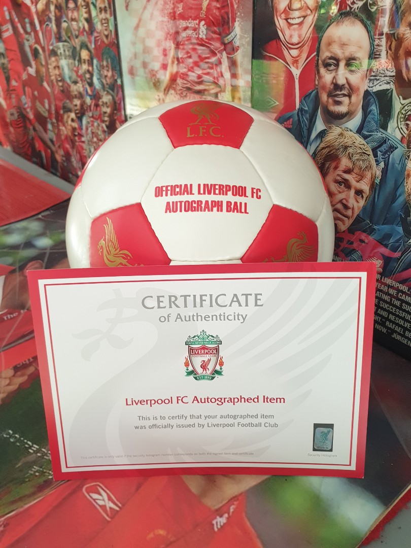 Official LFC Autograph Ball signed by Seven Gerrard, Everything Else on ...