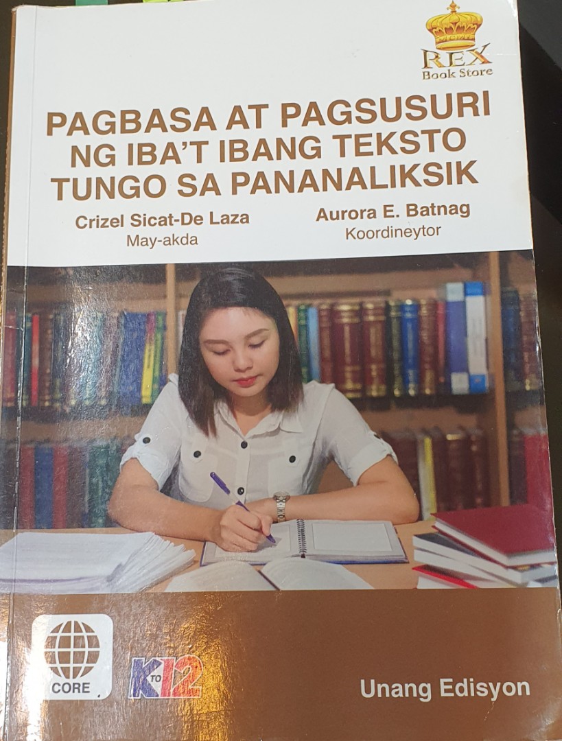 Pagbasa at Pagsusuri ng Iba't Ibang Teksto Tungo sa Pananaliksik ...