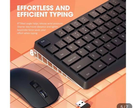 PC230A Wireless Keyboard and Mouse Combo, Computers & Tech, Parts ...