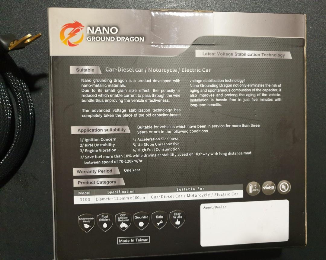 Power nano grounding cable, Car Accessories, Accessories on Carousell