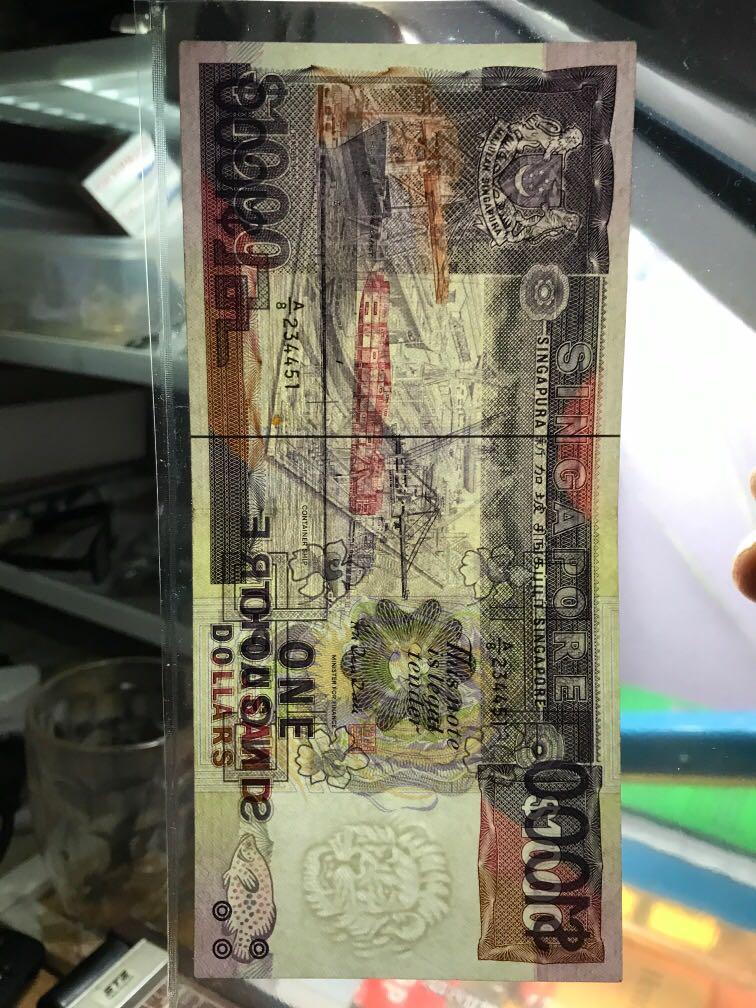 Sg note $1000, Hobbies & Toys, Memorabilia & Collectibles, Currency on ...