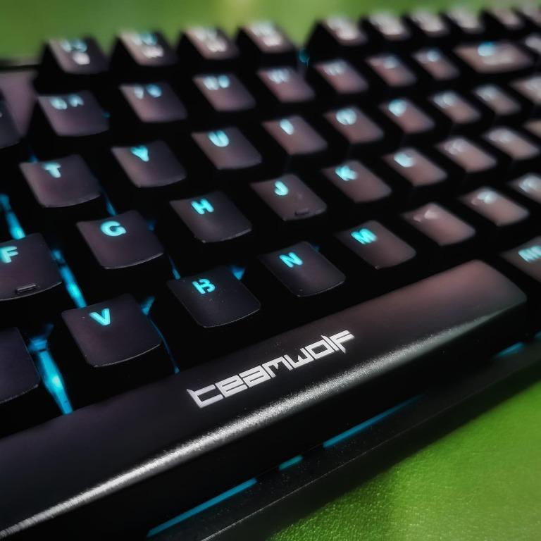 [Clear Stock!!!] TEAMWOLF X57 AXI 89-KEY ICE BLUE WIRED MECHANICAL KEYBOARD, Computers & Tech ...