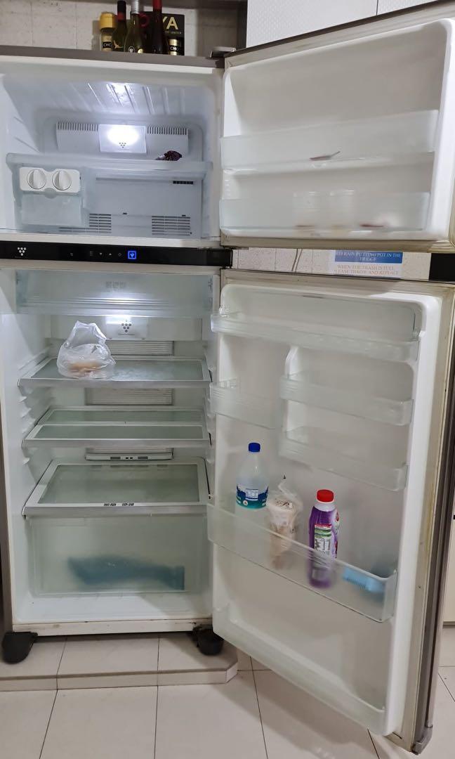 Sharp plasmacluster fridge 2 doors 473l, TV & Home Appliances, Kitchen ...