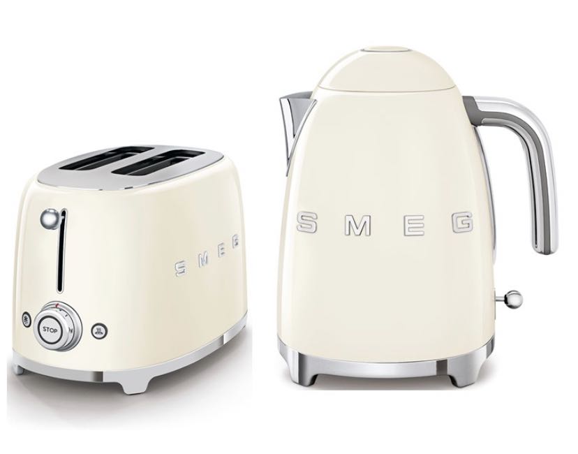 SMEG breakfast set - Cream color, TV & Home Appliances, Kitchen ...