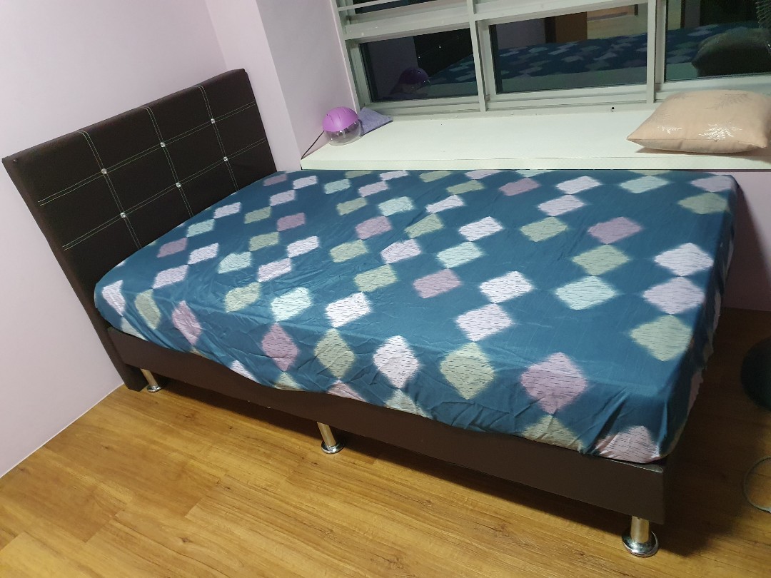 Super single bed frame, Furniture & Home Living, Furniture, Bed Frames ...