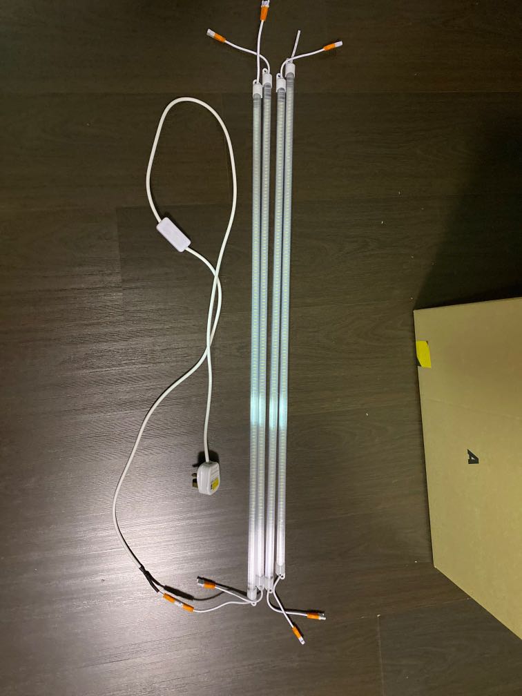 Thin LED light strips with diffuser tube, Furniture & Home Living ...