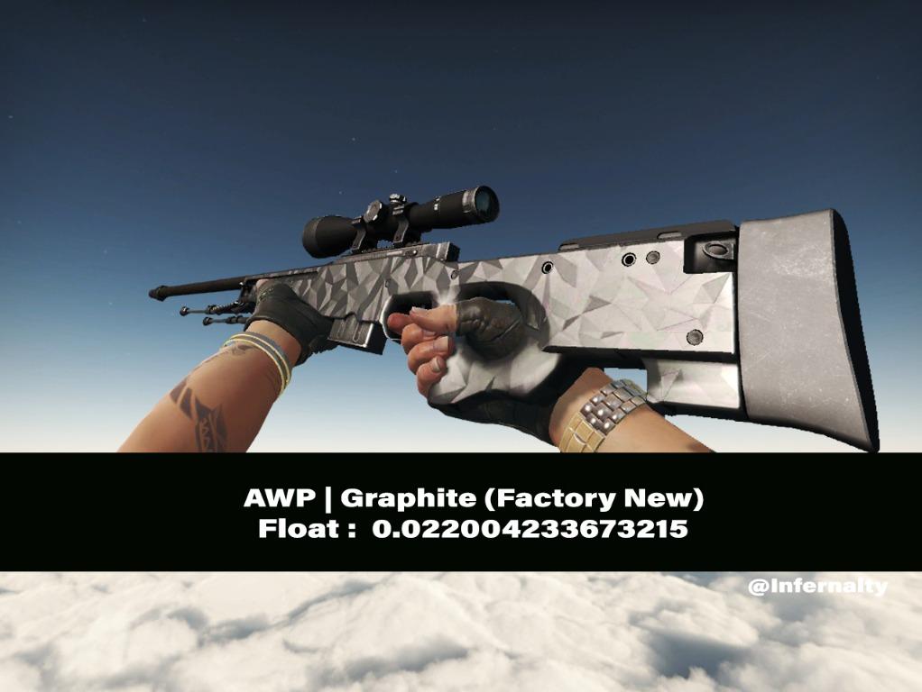 AWP Graphite FN CSGO SKINS KNIVES, Video Gaming, Gaming Accessories, In ...